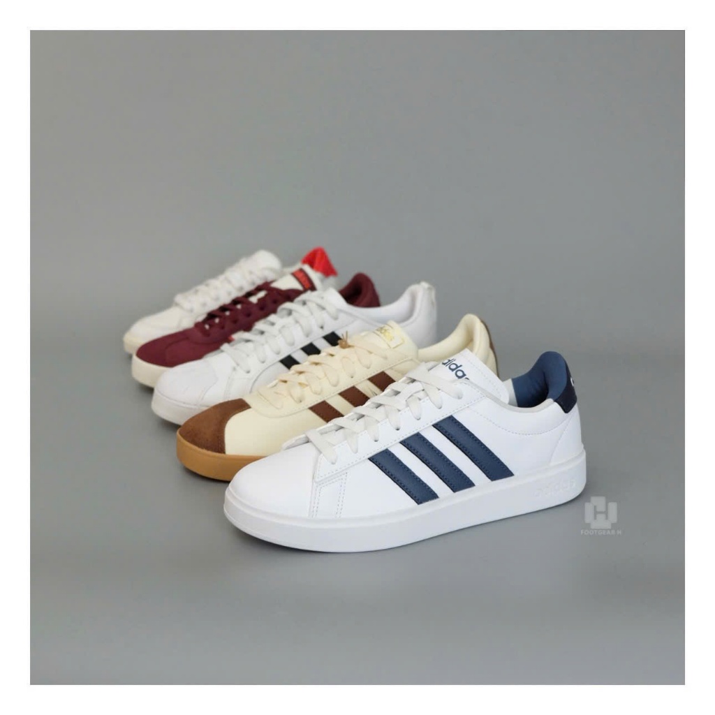 [ Genuine ] ADIDAS VL COURT SHOES IN MANY COLOR COMBINATIONS NAVY WHITE ...