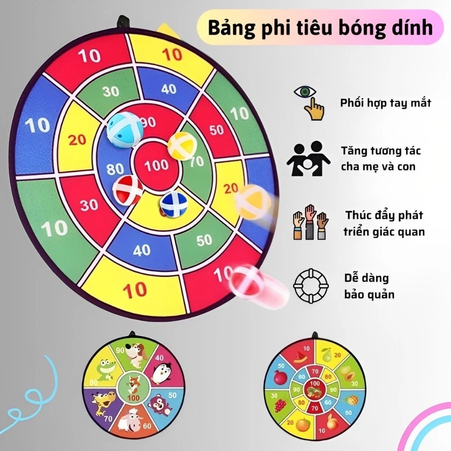 Free BALL Scoring Spike Ball Throwing Board, Sticky Ball Dart Toy ...