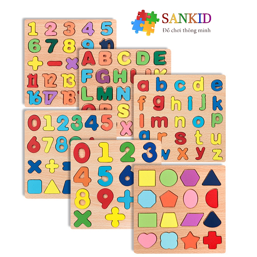 Embossed wooden alphabet 20*20cm, number board and block board for ...