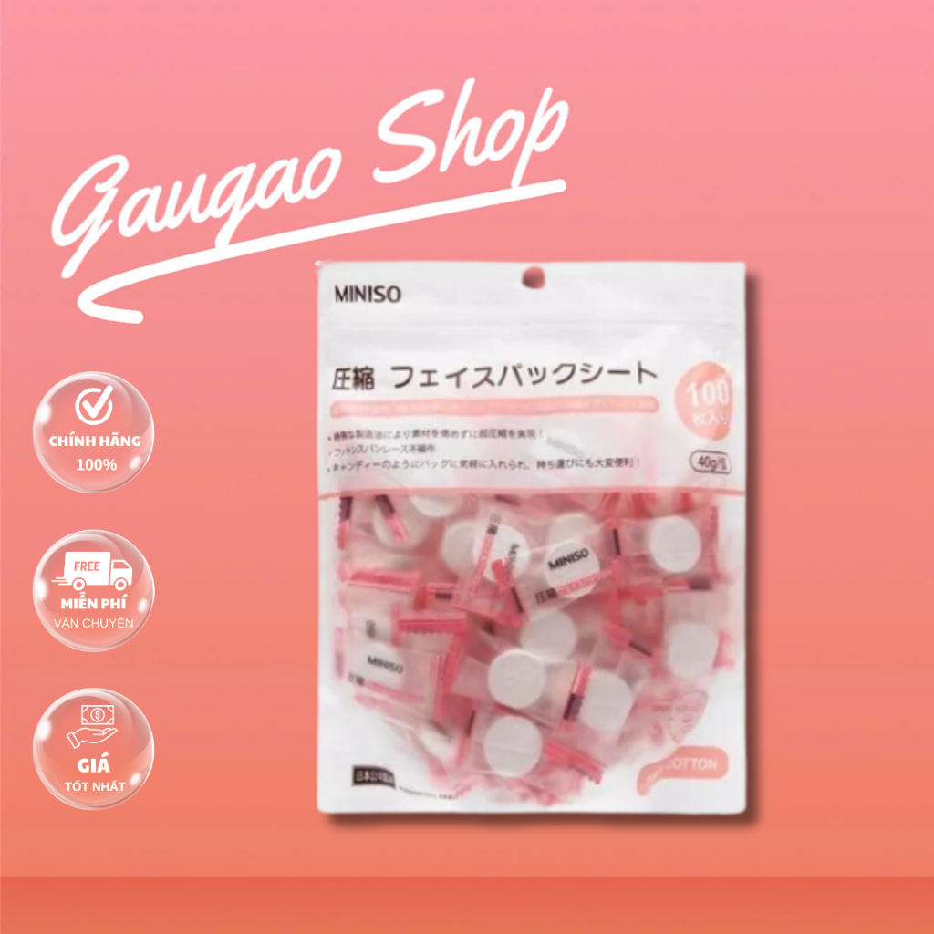 Package of 100 Japanese Miniso Compressed Paper Masks | Shopee Philippines