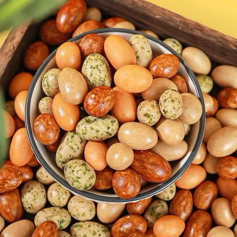 Colorful fish skin peanuts, Chinese domestic product, fish skin peanuts ...