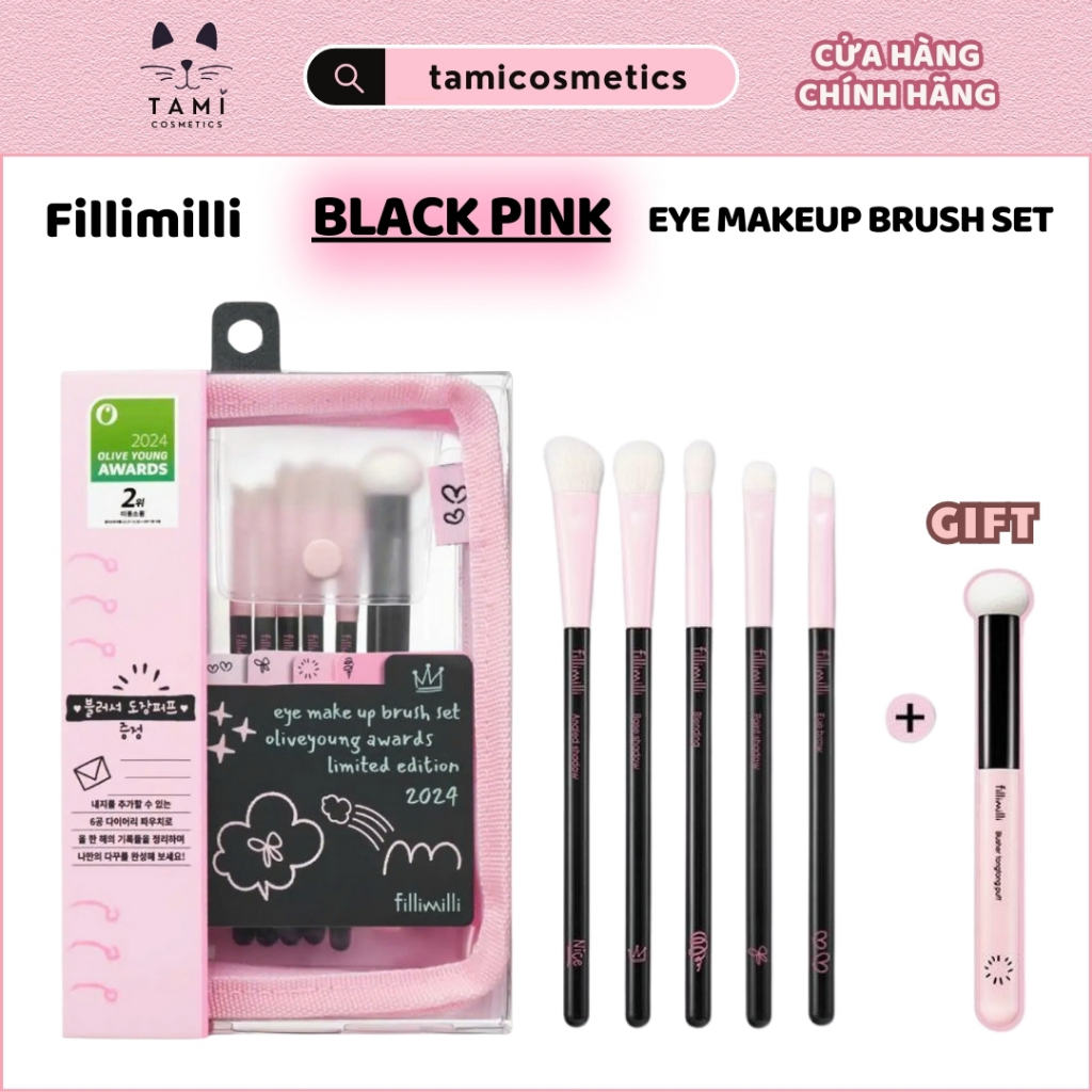 Fillimilli Eye Makeup Brush Set of 6 with bag | Shopee Philippines