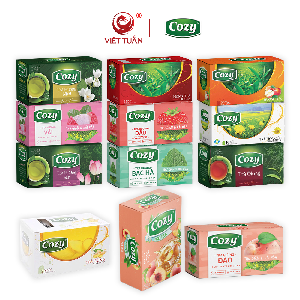 Cozy Tea of All Flavors, Delicious and Convenient Tea Bags | Shopee ...