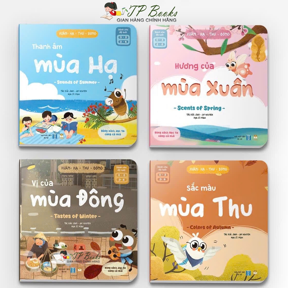 Spring - Summer - Fall - Winter Book Set for Children - Bilingual ...