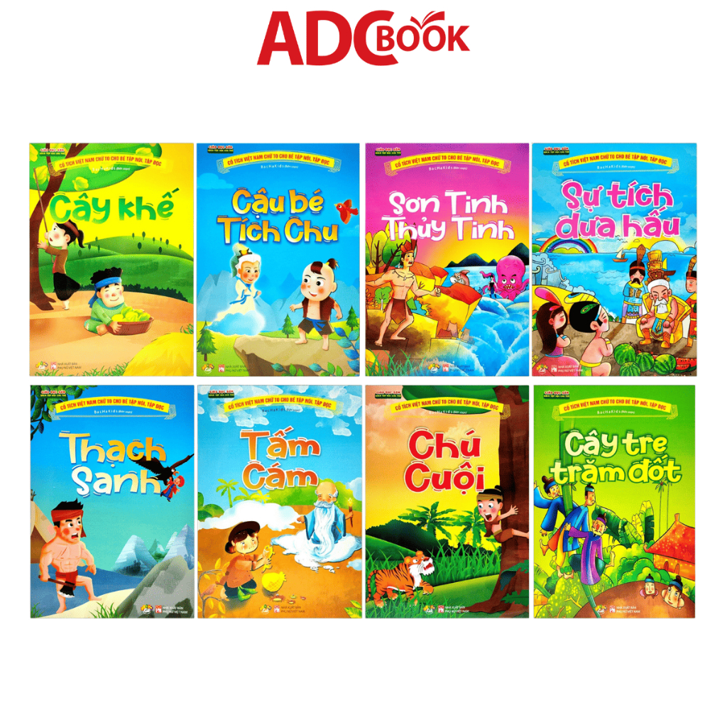 Vietnamese Fairy Tale Book Set with Large Letters for Children Learning ...