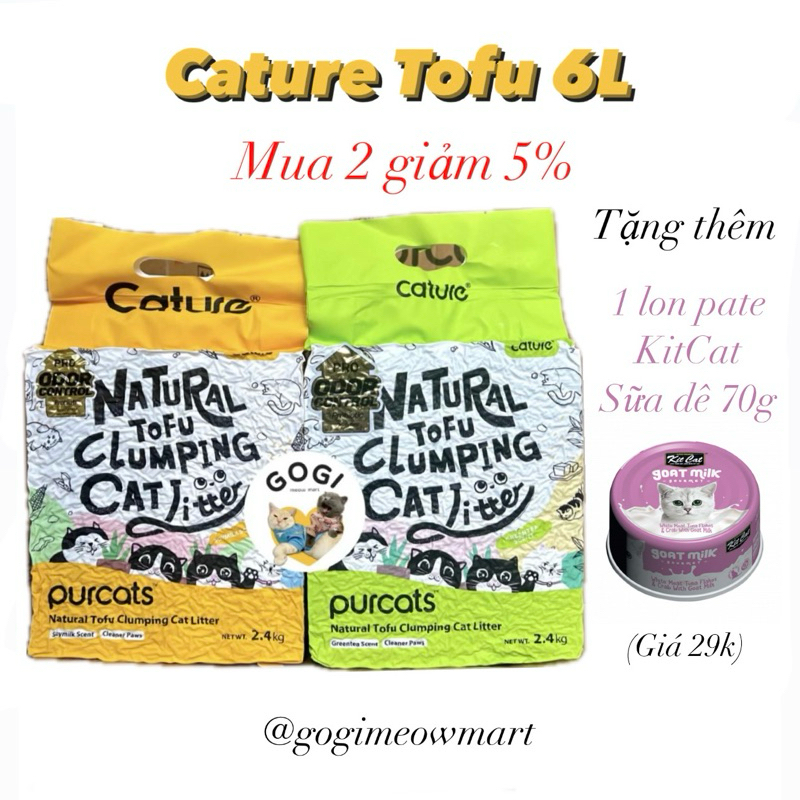 Cature Natural Tofu soy litter is safe for cats - GogiMeowMart pet ...