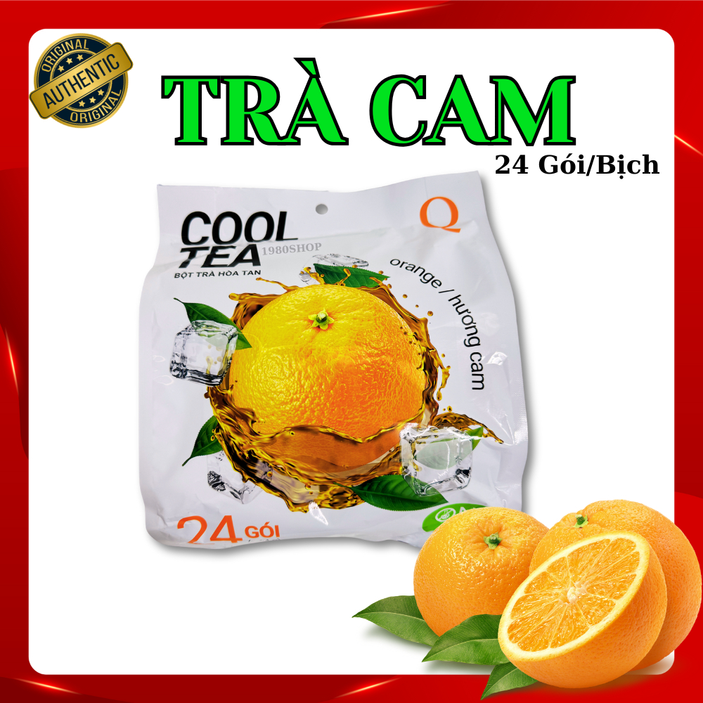Instant Orange Tea - Bag of 24 Packs x 14g - Cooling, Refreshing ...