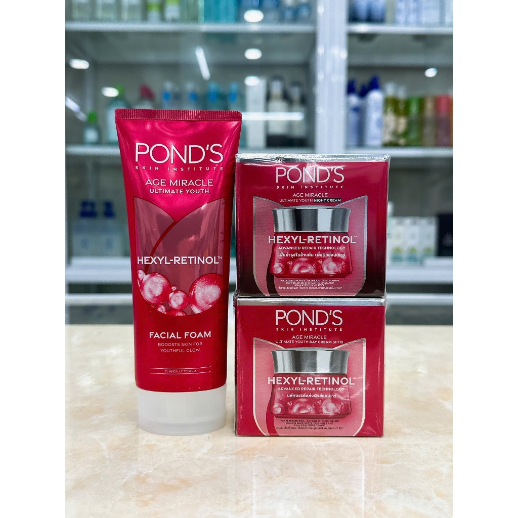 Combo of 3 POND'S AGE MIRACLE Anti-Aging Skin Care Products Genuine ...