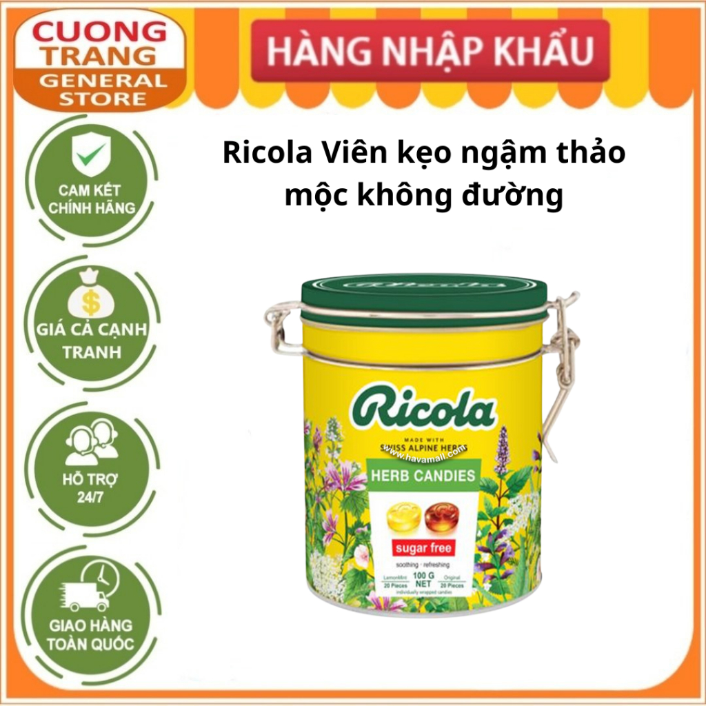 Ricola Swiss Herb Candy Box 100g | Shopee Philippines
