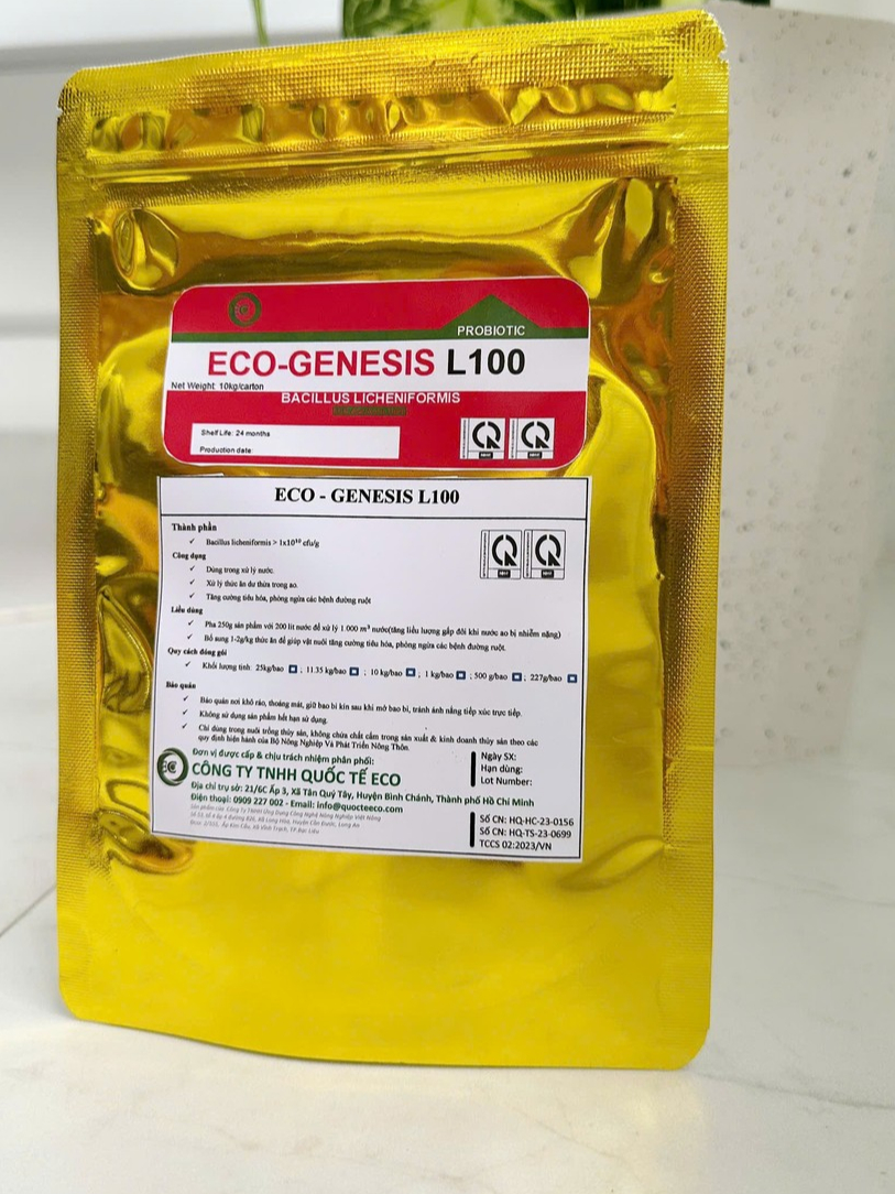 Eco GENESIS L100, food supplement and treatment of seafood environment ...