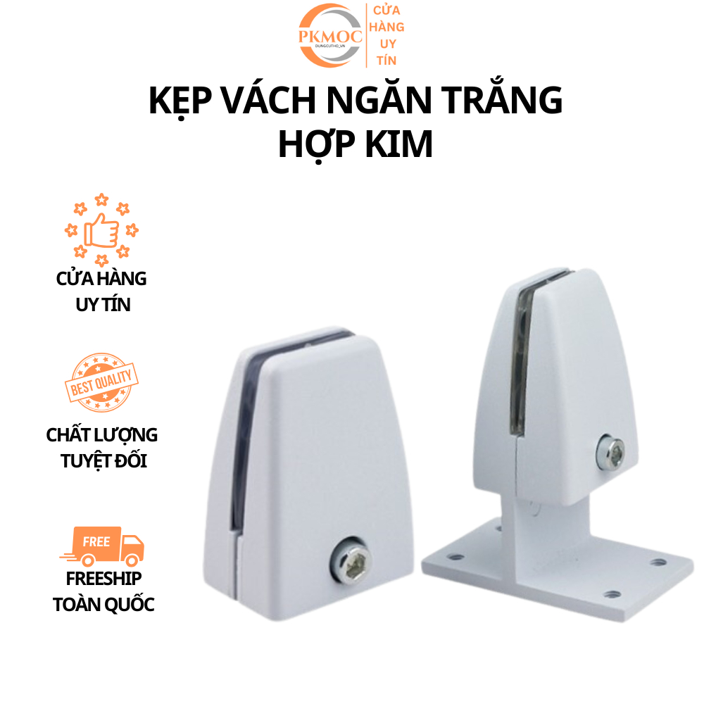 White Partition Clip - 1 Piece - Table Top Glass Clip | Shopee Philippines
