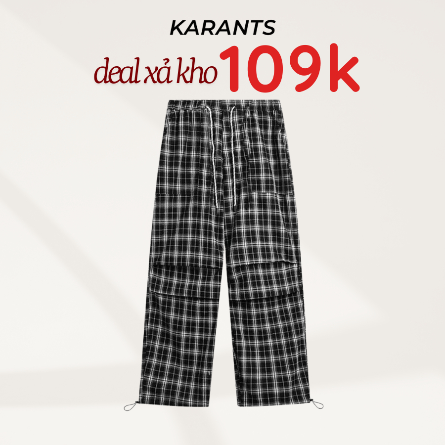 Y2k Karants Local Brand Wide Leg Flannel Pants Hot Trend - KQ36 ...