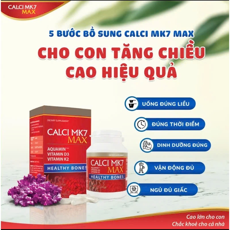 Calcium mk7 organic calcium red seaweed for children, pregnant and ...