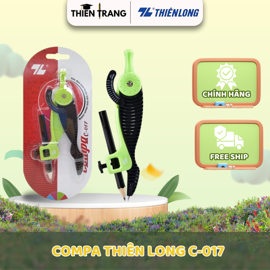 Thien Long C-017 student compass with 2 eye-catching colors - Safe and ...