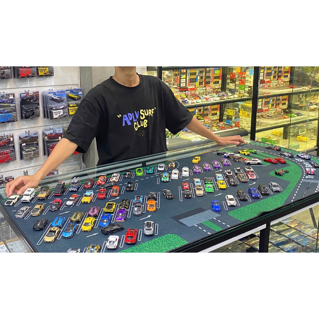 Carpark Diorama - 1/64 hot wheels model car display mat, Mini GT ...