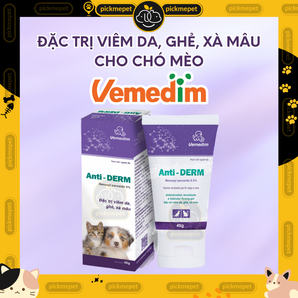 Antiderm Vemedim Dermatitis, Scabies, and Mites for Dogs and Cats ...
