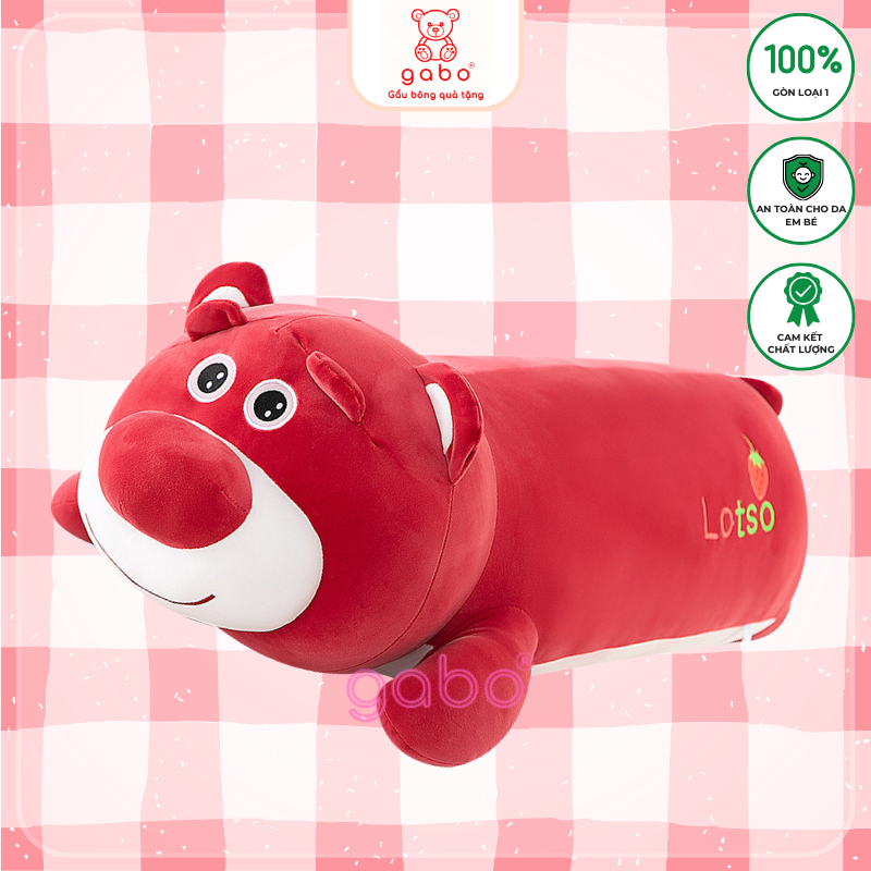 Lotso TEDDY BEAR Strawberry BEAR Soft Miniso Fabric Baby Pillow cute ...