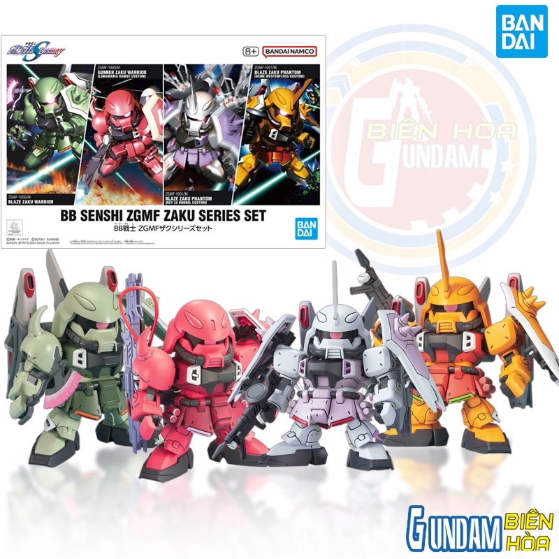 Bb SENSHI ZGMF ZAKU SERIES gundam Assembly SET | Shopee Philippines