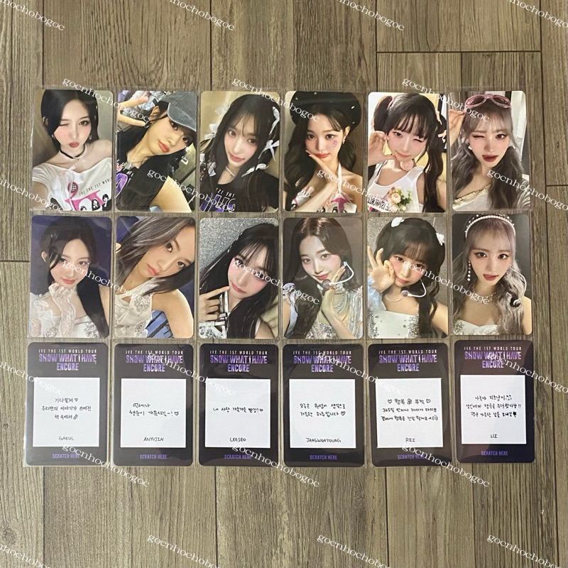 Genuine IVE Wonyoung, Yujin, Liz, Rei, Gaeul, Leeseo Show What I Have rounded corner Photocard ...