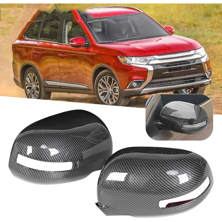 Outlander Mirror Cover 2017 2018 2019 2020 2021 2022 2023 2024 Carbon ...