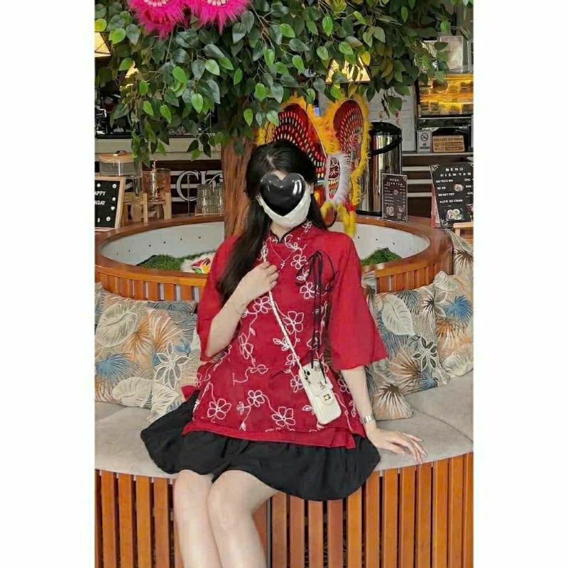 Innovative dress set, CNY short dress with high quality 2-layer ...