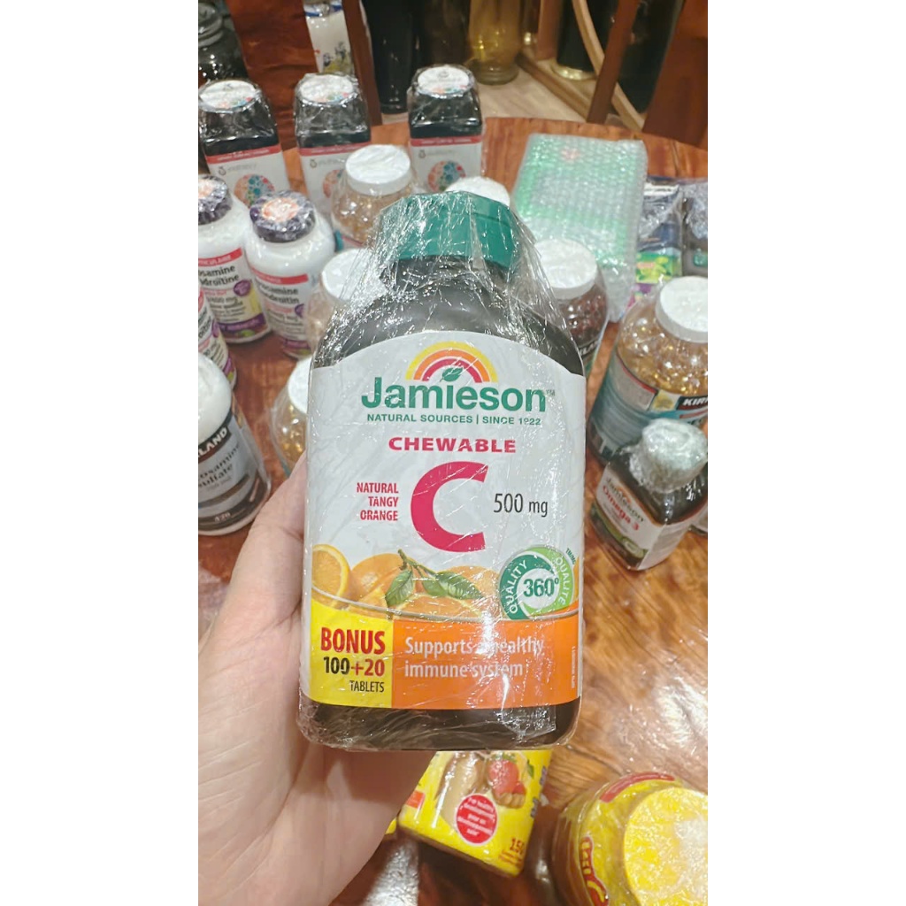 Jamieson Chewable Vitamin C lozenges 120 tablets (canada) | Shopee ...
