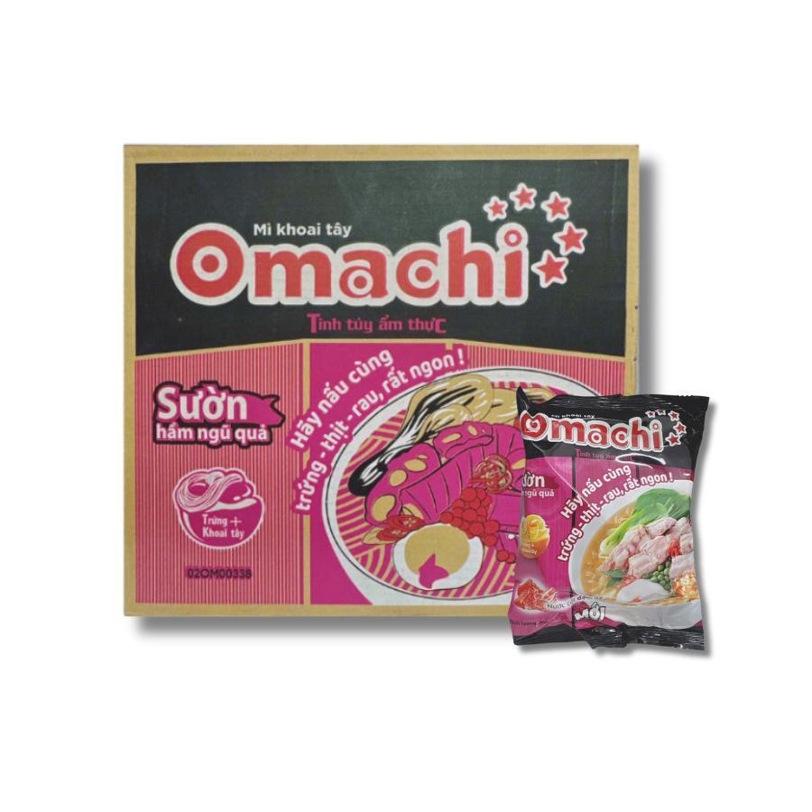 Omachi Potato Noodles Stewed Ribs with Five Fruits 80g Pack (Box of 30 ...