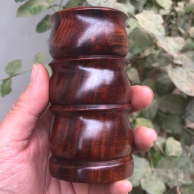 Trac wood toothpick jar - Vietnamese Huong wood, bamboo burning model ...