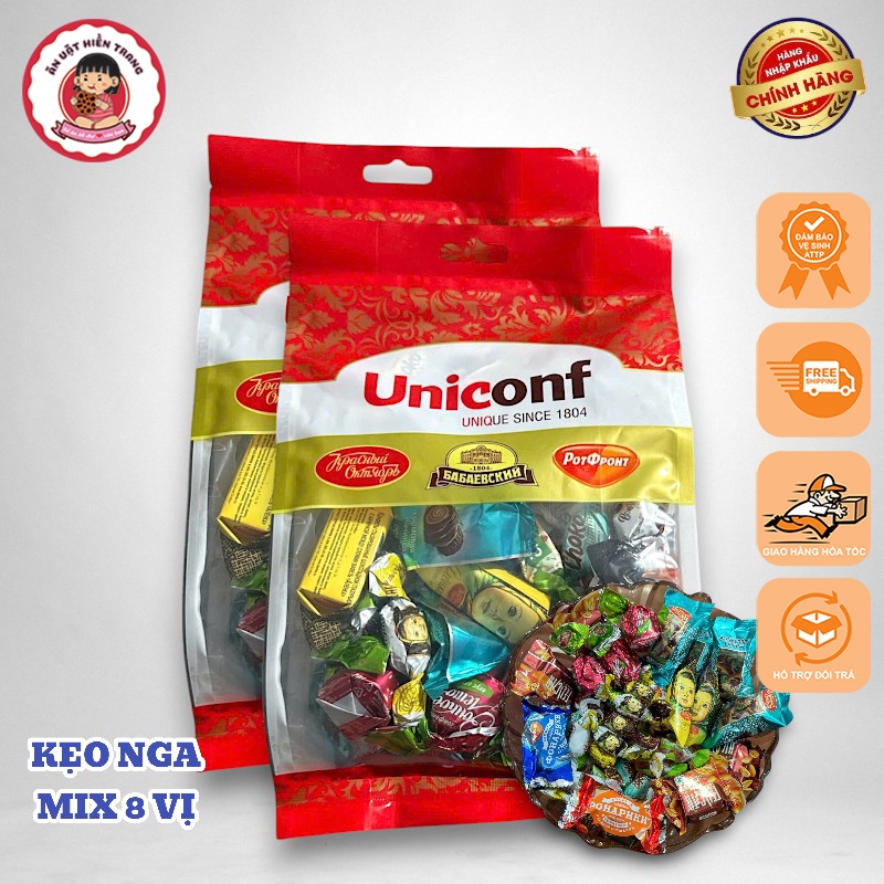 Russian Candy Mix 8 Flavors, Delicious Uniconf Russian Chocolate ...