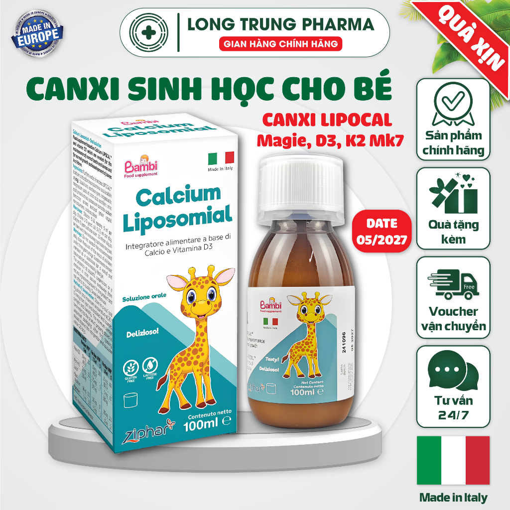 Bambi Calcium Liposomic biological Calcium for babies (Contains ...