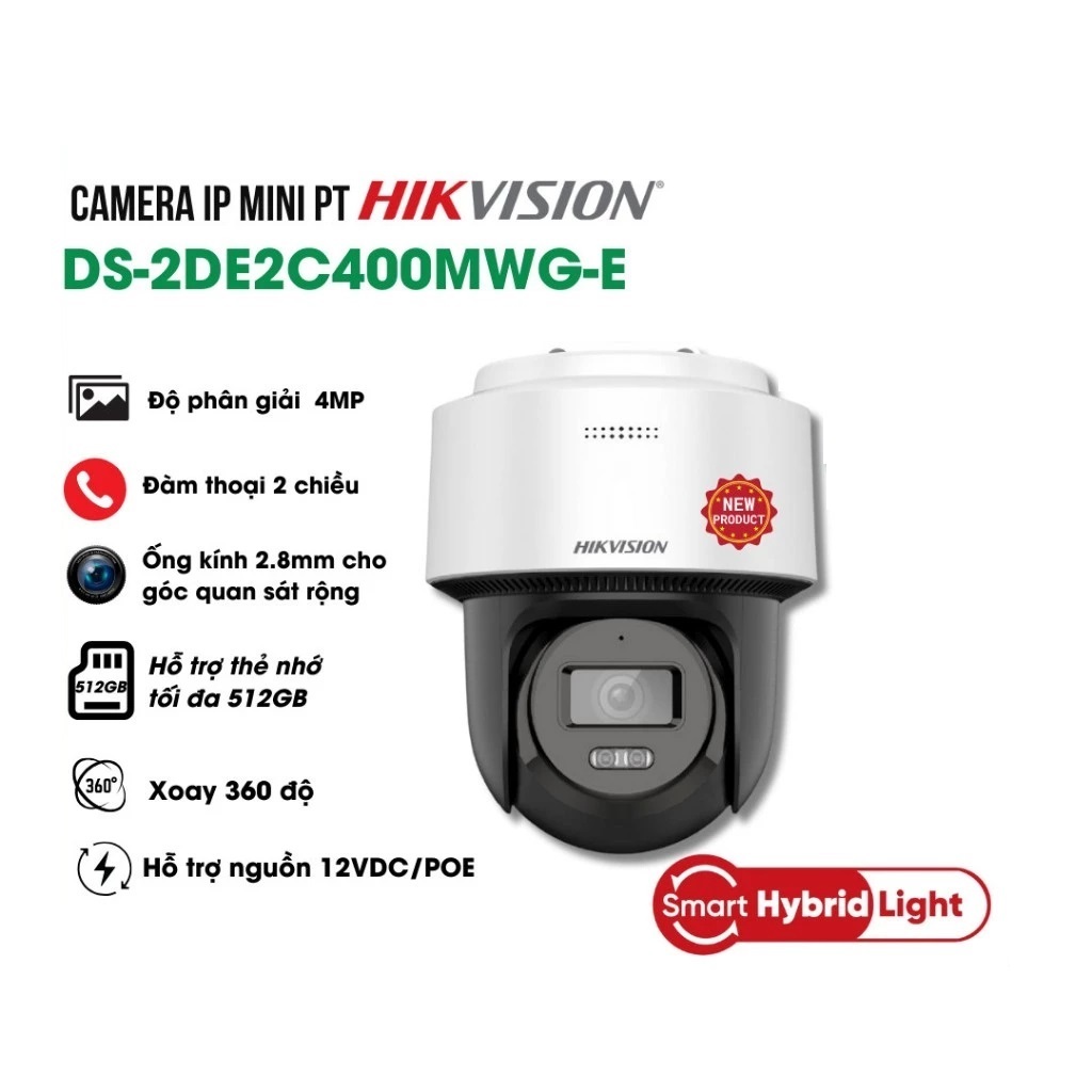 Hikvision DS-2DE2C400MWG-E C400 4MP 360 rotating IP camera - Not wifi ...