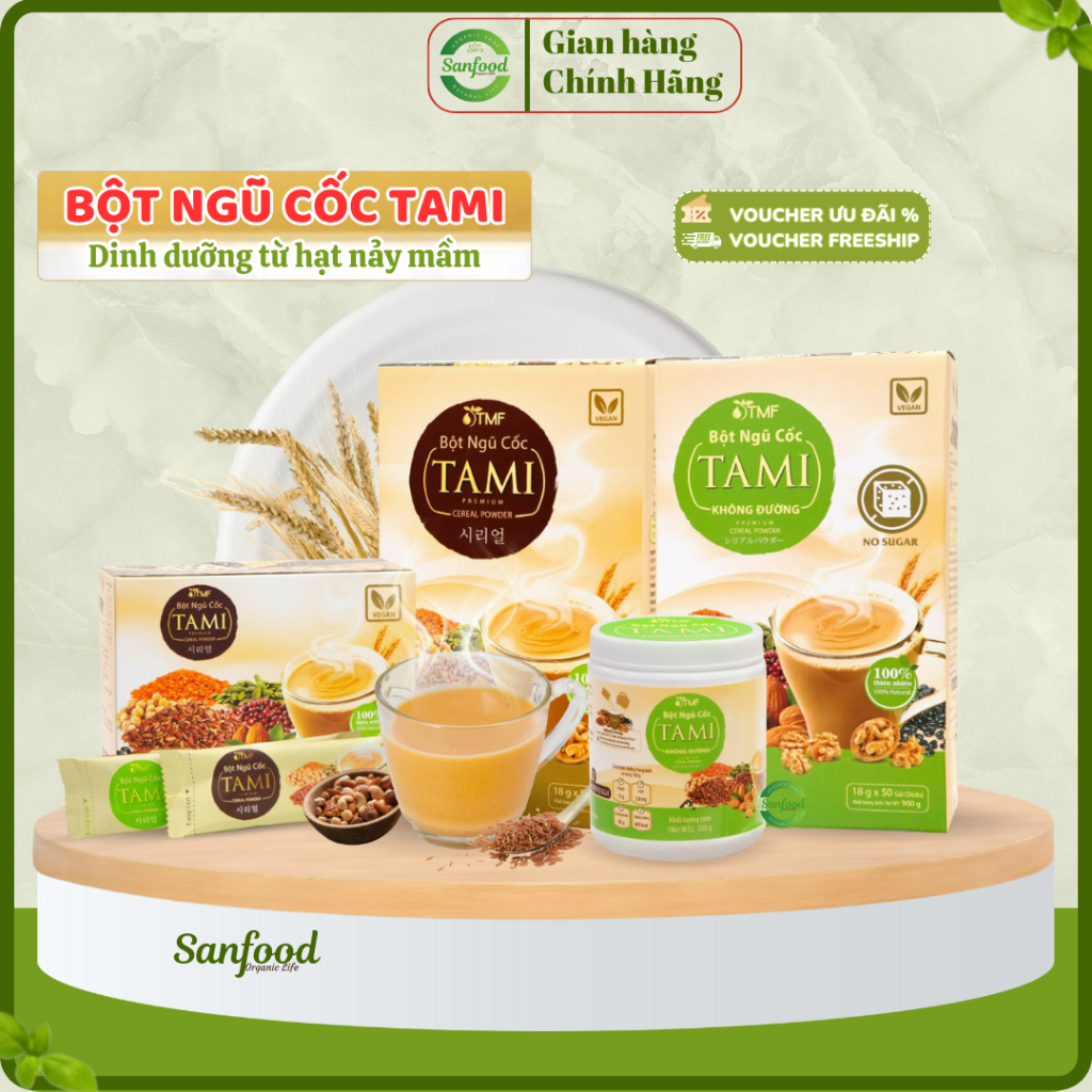 Tami Tam Minh Foods cereal powder nutrition from 9 types of vegan ...