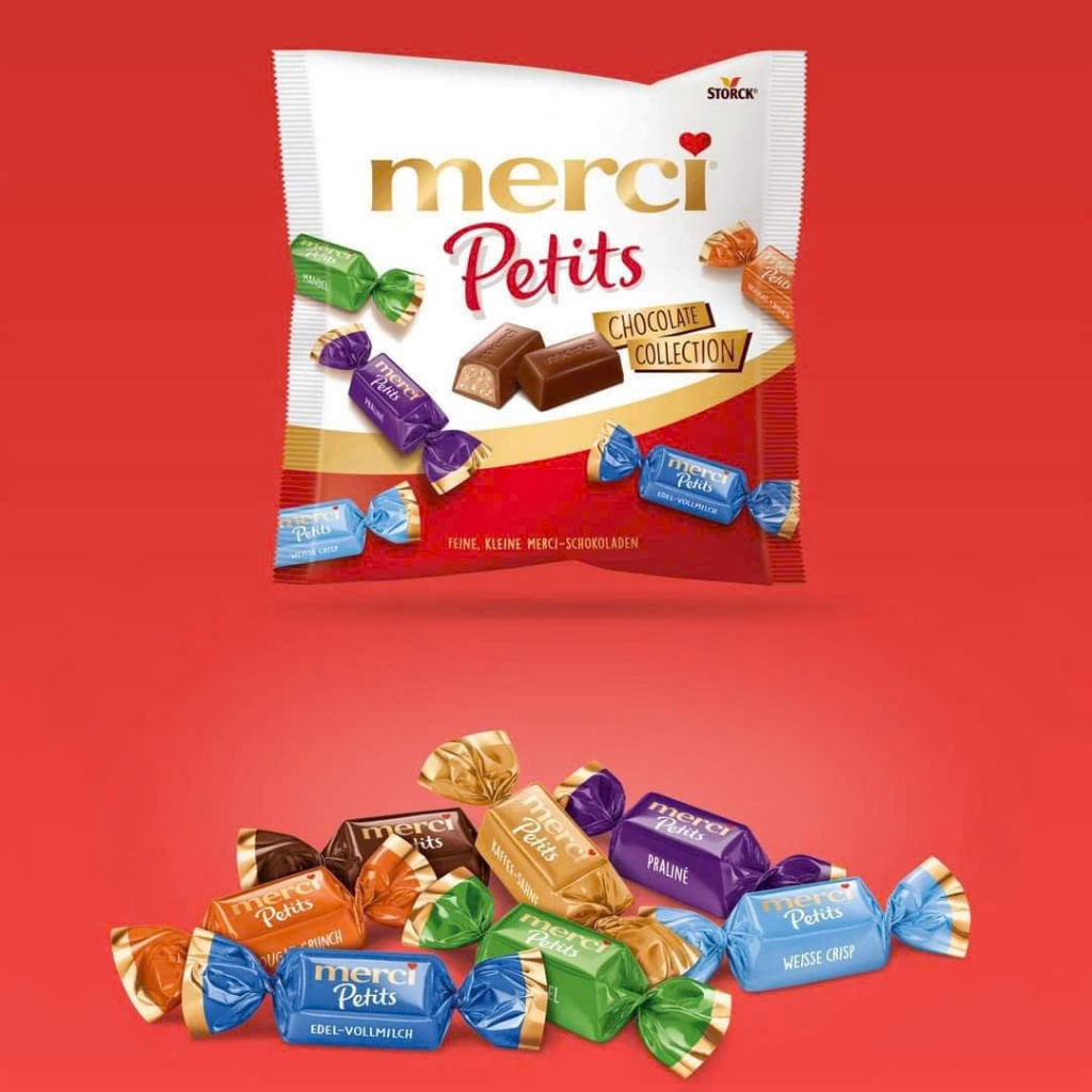 German Merci chocolate candy filled with mixed ice cream | Shopee ...