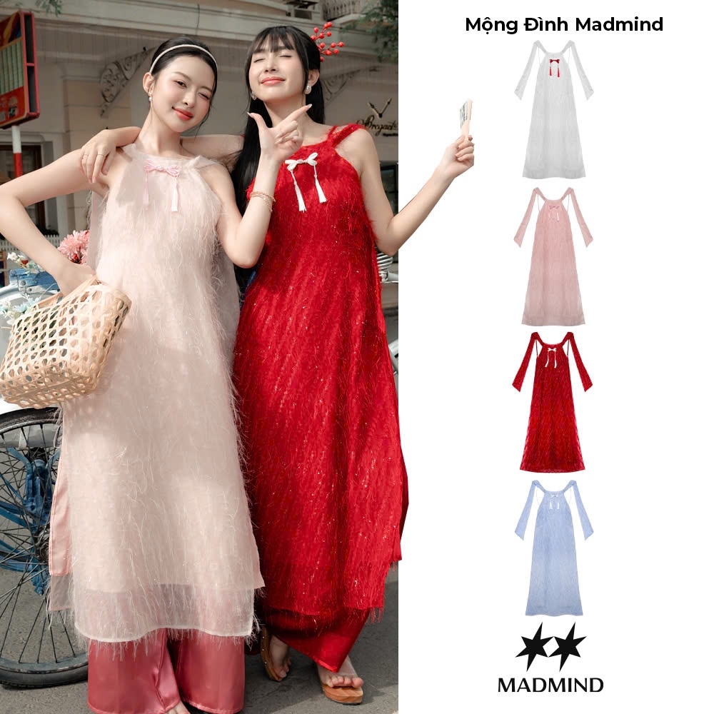 [ Collection CNY ] Modern Mong Dinh Women's Ao Dai with MADMIND Bow ...