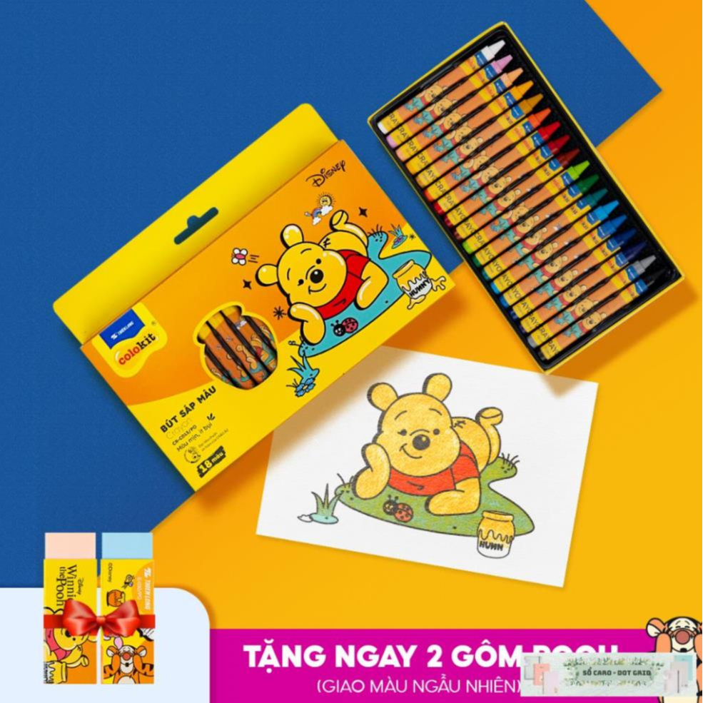 Thien Long Colokit CR-C013/PO 18-color crayons for Disney character ...