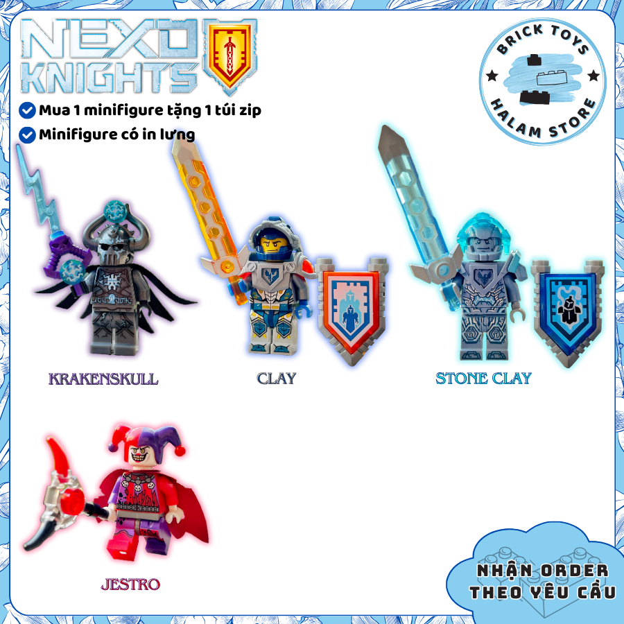 Nexo Knights Krakenskull Clay Jestro assembly toy - Rare Nexo Knight ...