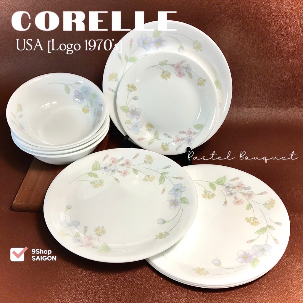 Corelle USA [Logo 1970s] - Patel Bouquet - [Retail] 01 Elegant Flower ...
