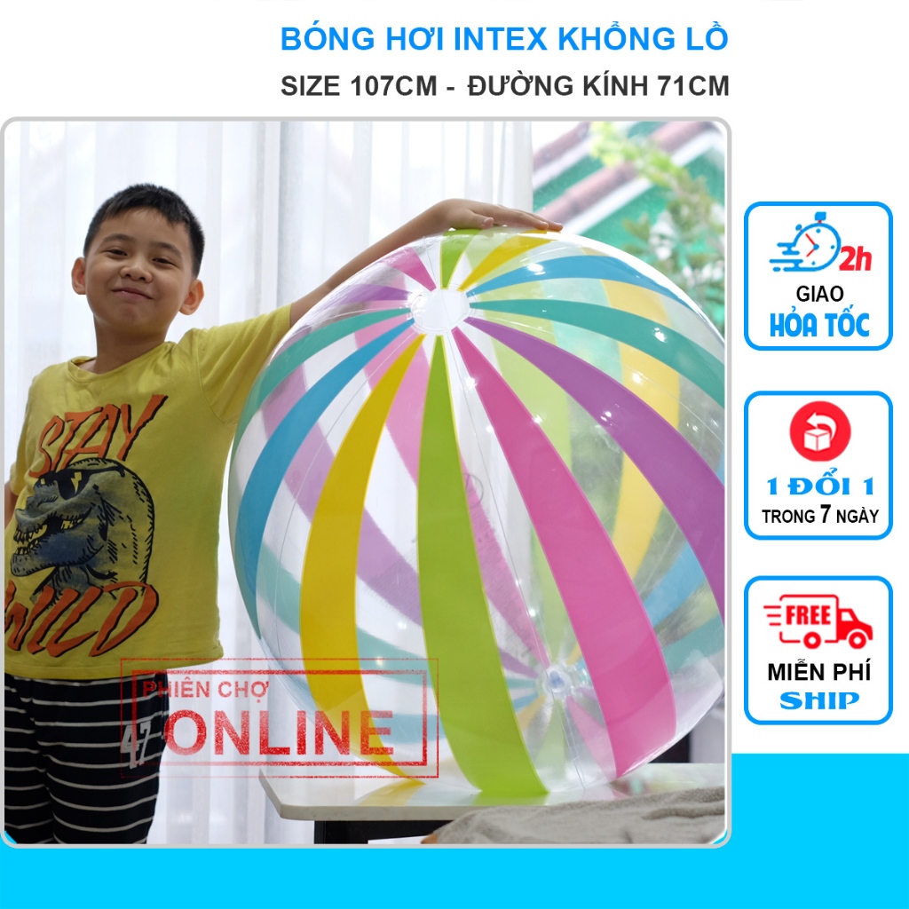 Inflatable Ball, Transparent Striped Ball, Genuine Intex 59065 Beach ...