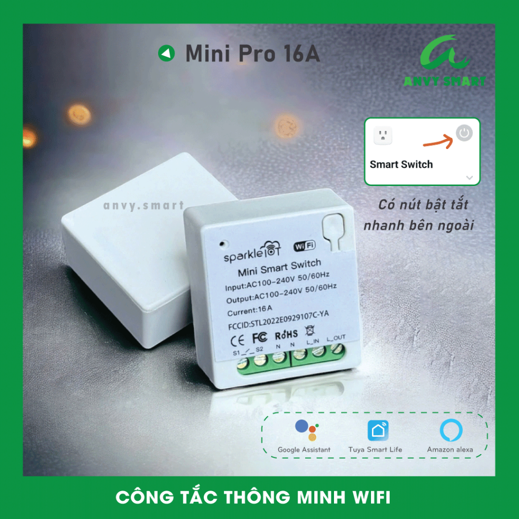 Tuya Mini Pro 16A Wifi Switch - Basic ONOFF | Shopee Philippines
