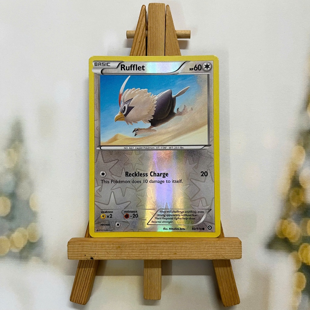 Pokemon Rufflet 92/114 Picture Card - Odd Card XY Steam Siege Common ...