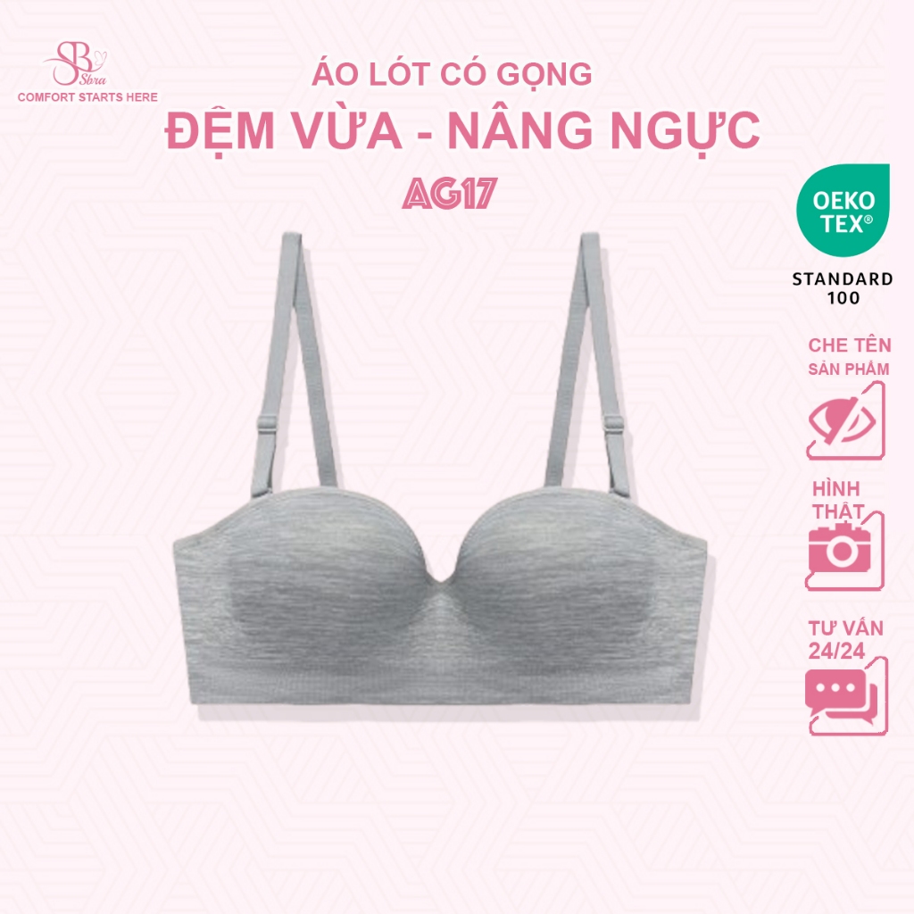 Sbra Women's Cotton Bra with Padded Underwire and Cool Breast Enhancement AG17 | Shopee Philippines