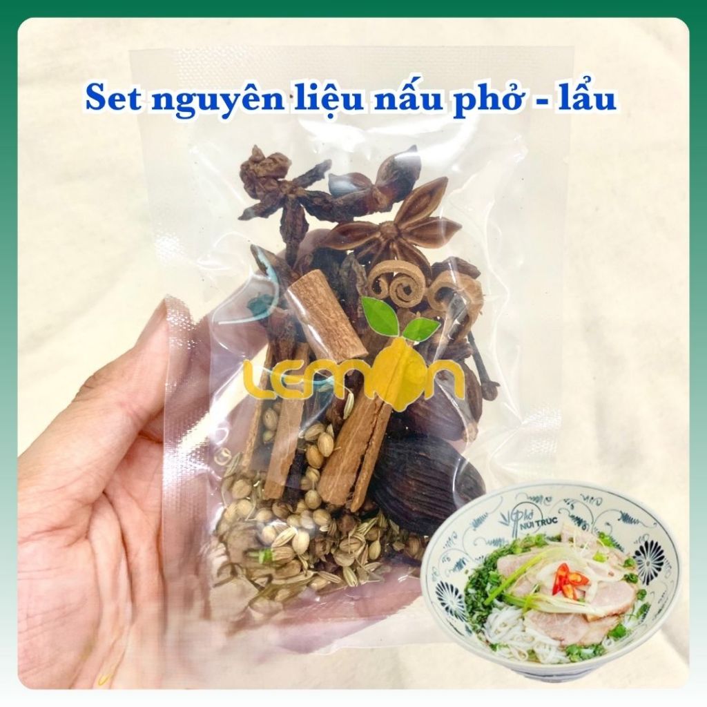 Package of 6 herbs to cook standard pho - Ingredients for cooking beef ...