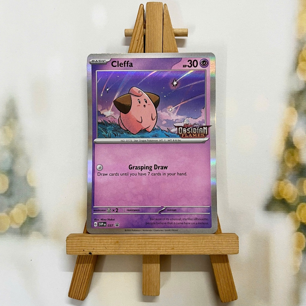 Pokemon Cleffa SVP037 Picture Card - Odd Card Scarlet & Violet ...
