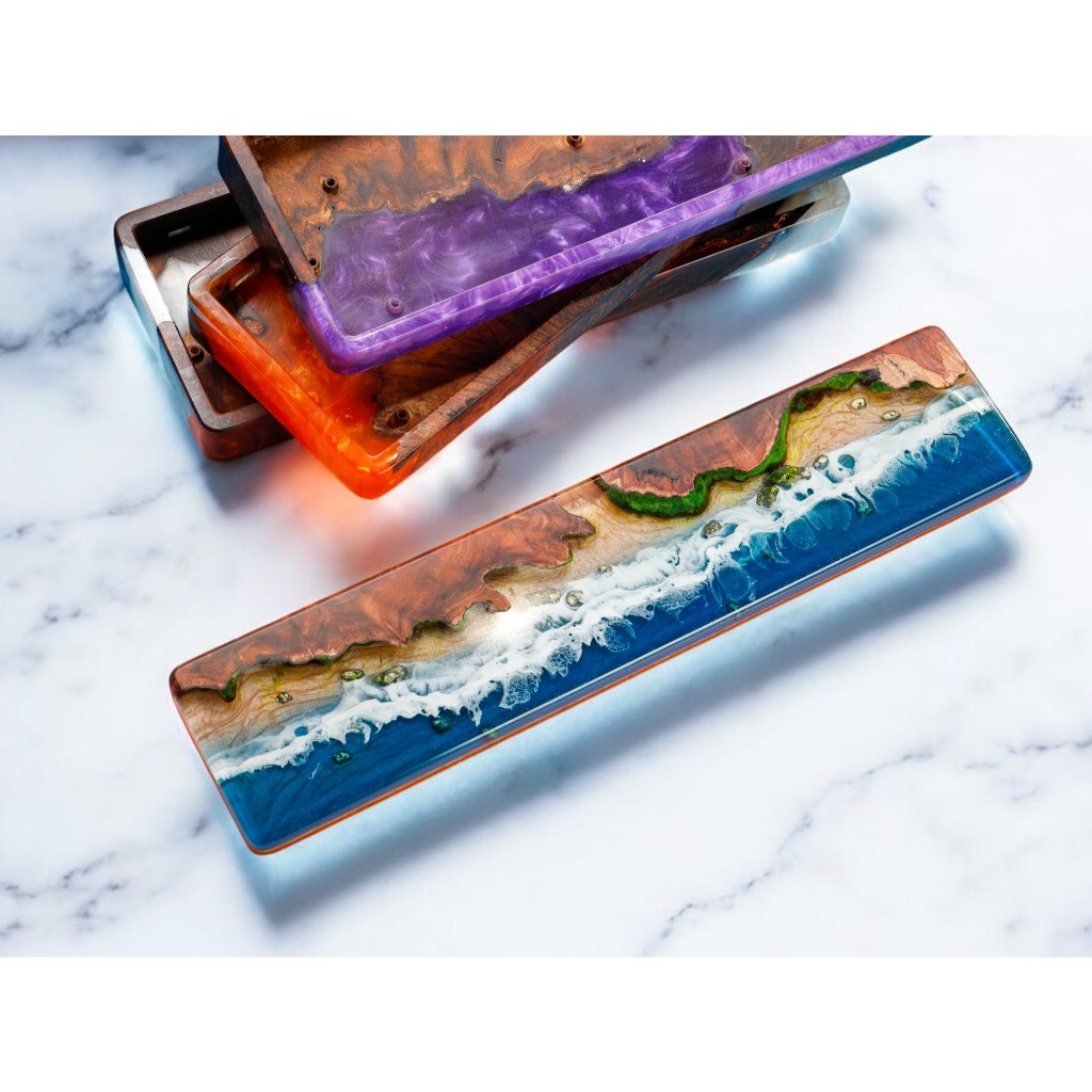 Epoxy artisan resin keyboard armrest. | Shopee Philippines