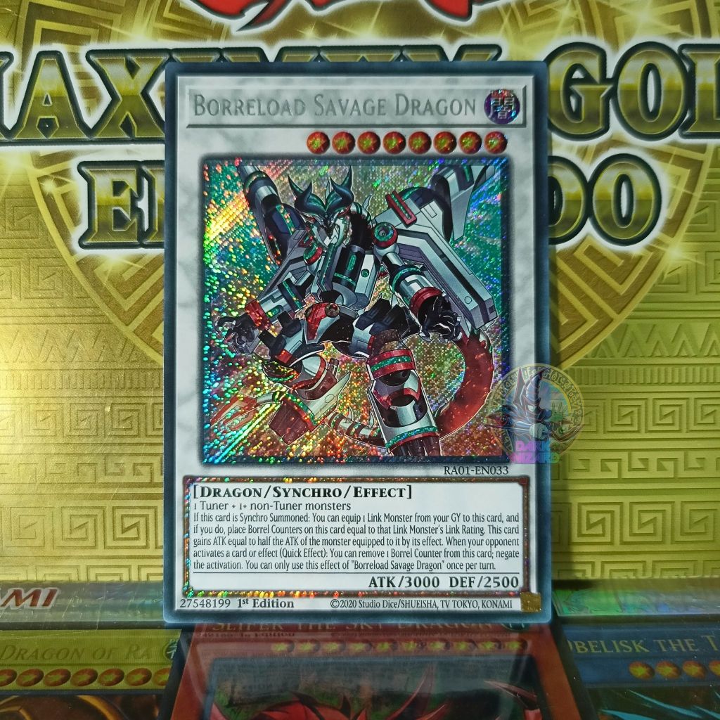 Borreload Savage Dragon – RA01-EN033 – Platinum Secret Rare [Yugioh Card] | Shopee Philippines