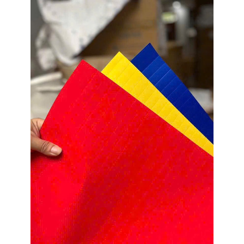 Red VELVET PAPER FOLDING FAN WITH STICKER AVAILABLE 54x80 DECORATION ...