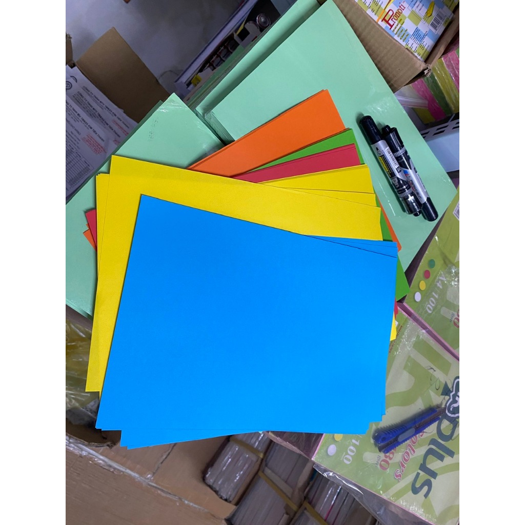A4 cover Paper (hard Paper) MIXED 5 colors, Hardcover 5 Colors A4 Size ...