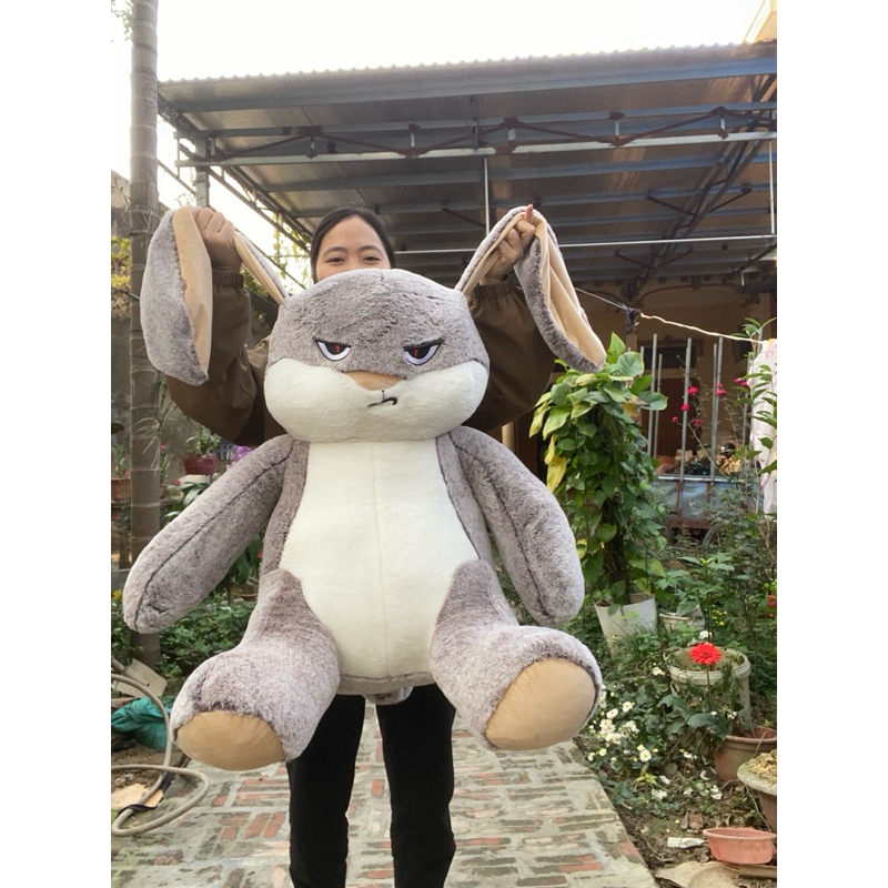 Crow-faced rabbit teddy bear, angry rabbit size 85cm height, super soft ...