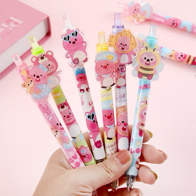 HAPPI black ink Loopy pig shaped ballpoint pen | Shopee Philippines