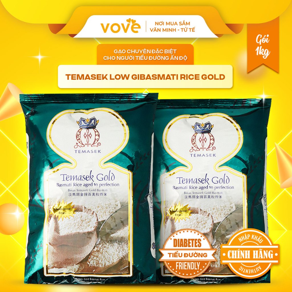 Indian Basmati Temasek Gold Rice 1kg for diabetics | Shopee Philippines